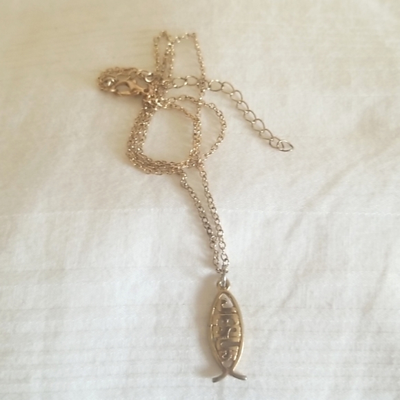 Jewelry | Vintage Gold Jesus Fish Necklace | Poshmark